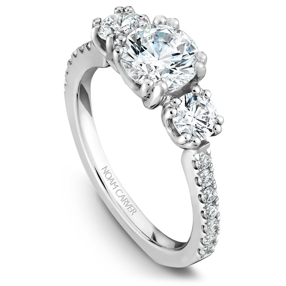Noam Carver Semi Mount Engagement Ring - B001-05WS-100A