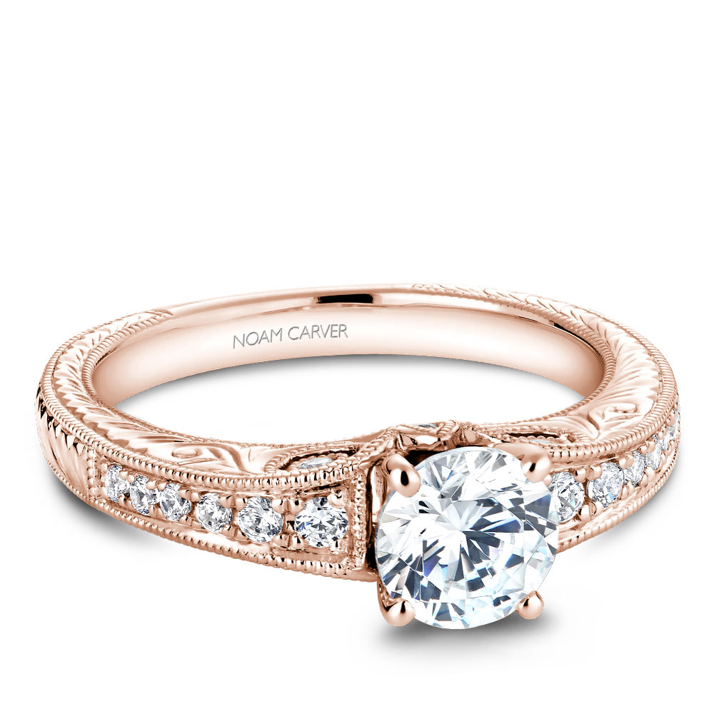 Noam Carver Semi Mount Engagement Ring - B050-01RS-100A