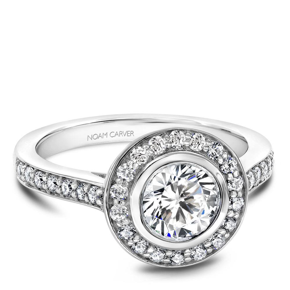Noam Carver Semi Mount Engagement Ring - B153-01WS-100A