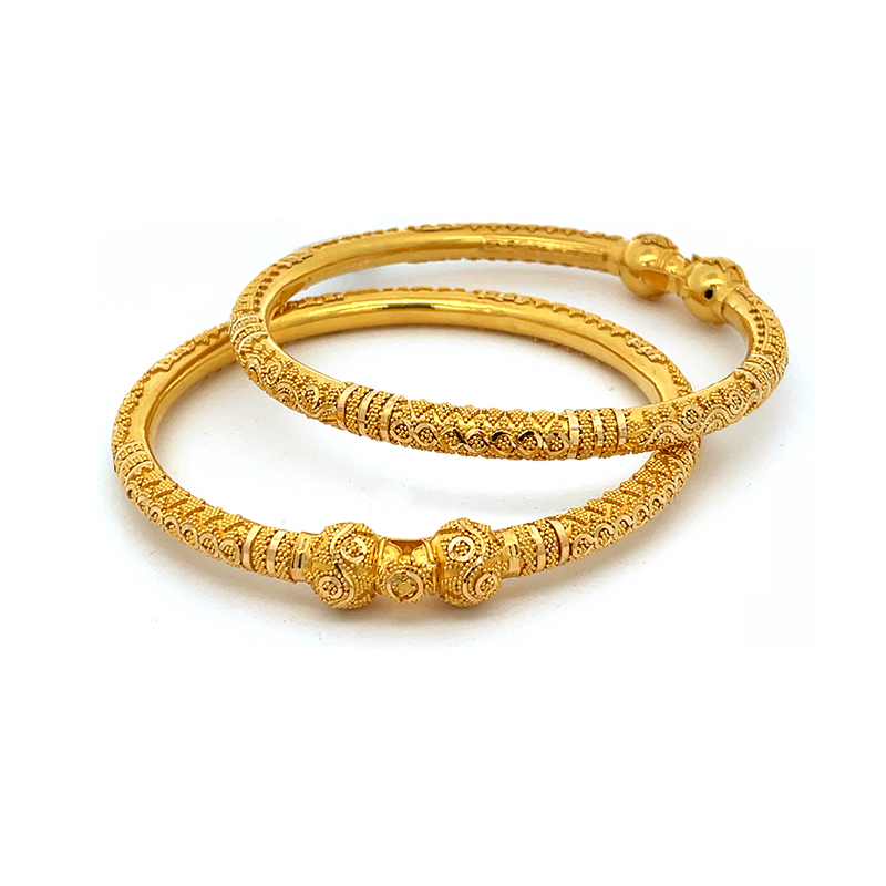 Gold Kada Bangles Sets for Women | Indian Gold Bangle, Glendale, CA