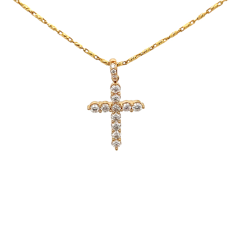 Divine Elegance Cross Pendant - PE-4524 YG