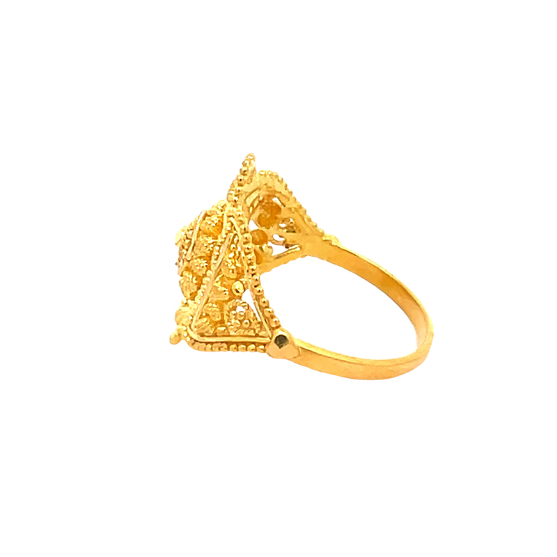 Yellow Gold Fashion Rings | Multi Color Semi Precious Stone Rings