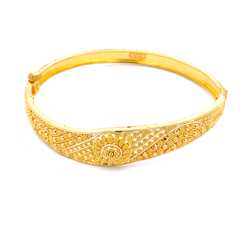 Single Kada Bangles for Her | Ladies Gold Designer Bangle in CA, USA