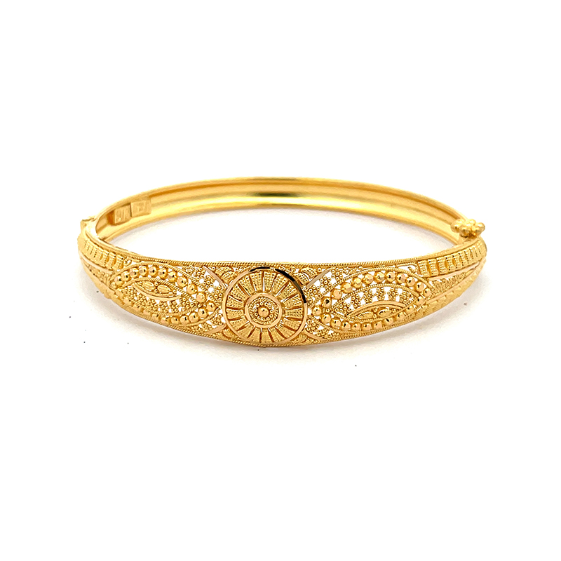 Single Kada Bangles for Her | Ladies Gold Designer Bangle in CA, USA