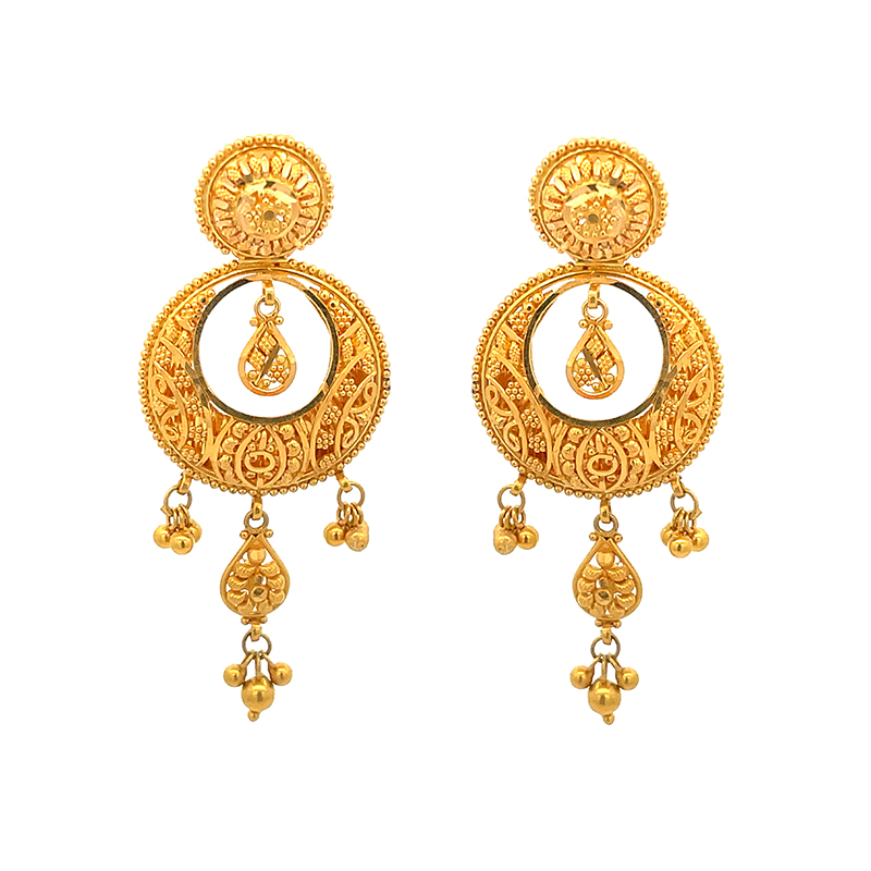 Gold Drop Earrings for Women | Designer Dangle Earrings in CA, GA