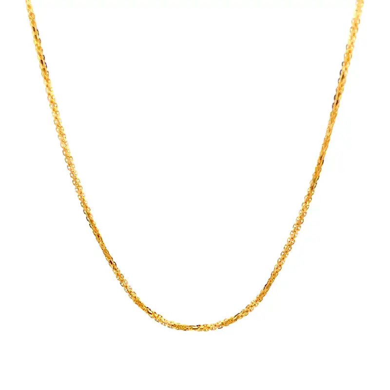 22K Gold Double Box Chain - 16 inches - HMC-820