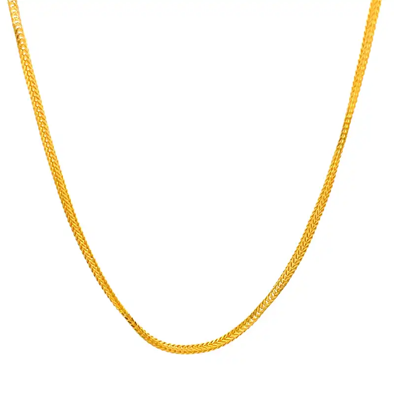 22K Gold Herring Bone Chain - 16 inches - HMC-689